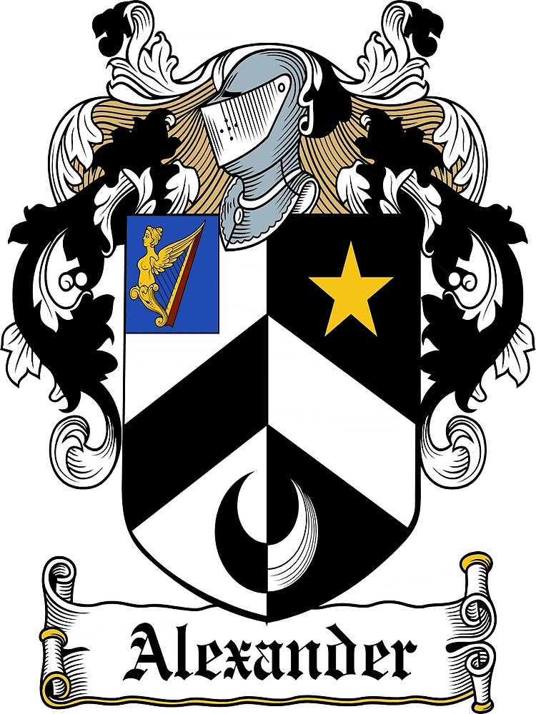 "Alexander (Co. Tyrone) " Poster for Sale by HaroldHeraldry | Redbubble