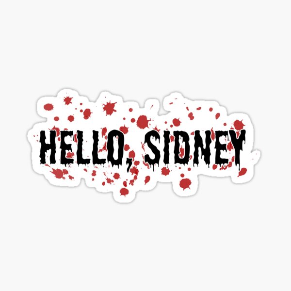 "hello sidney" Sticker for Sale by esmebruh | Redbubble