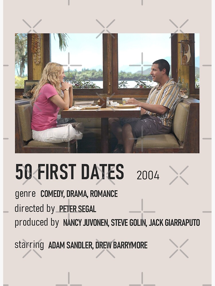 "50 First Dates Alternative Movie Poster" Sticker for Sale by ...