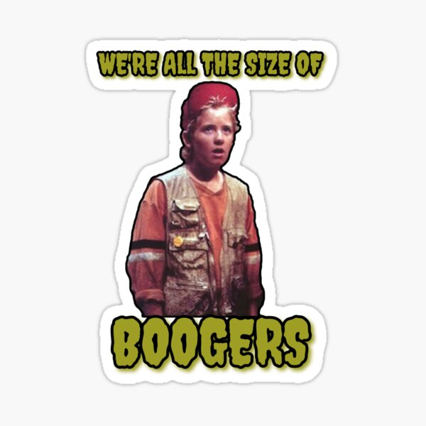 "TV Design - We're All The Size Of Boogers" Sticker for Sale by ...