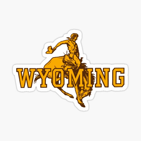 "Wyoming Decal" Sticker for Sale by zsonn | Redbubble