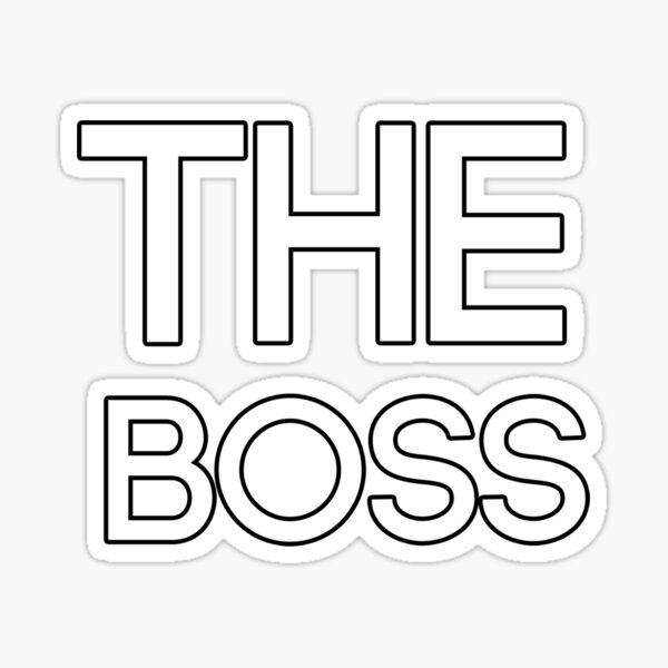 "The Boss" Sticker for Sale by RomeoSketches | Redbubble