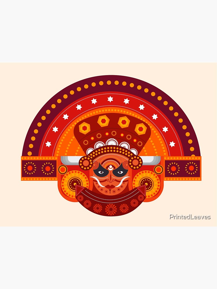 "Theyyam" Sticker for Sale by PrintedLeaves | Redbubble