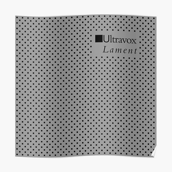 "Ultravox - 'Lament' Cover Logo" Poster for Sale by OnlyJapan | Redbubble
