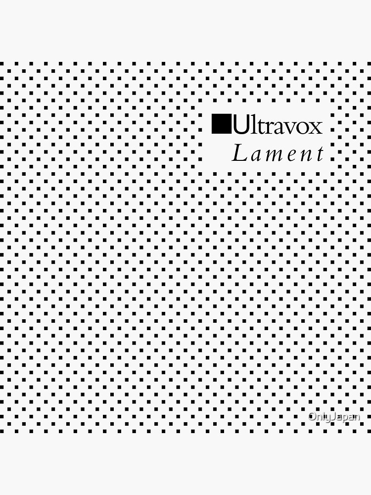 "Ultravox - 'Lament' Cover Logo" Sticker for Sale by OnlyJapan | Redbubble
