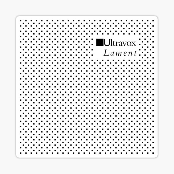 "Ultravox - 'Lament' Cover Logo" Sticker for Sale by OnlyJapan | Redbubble