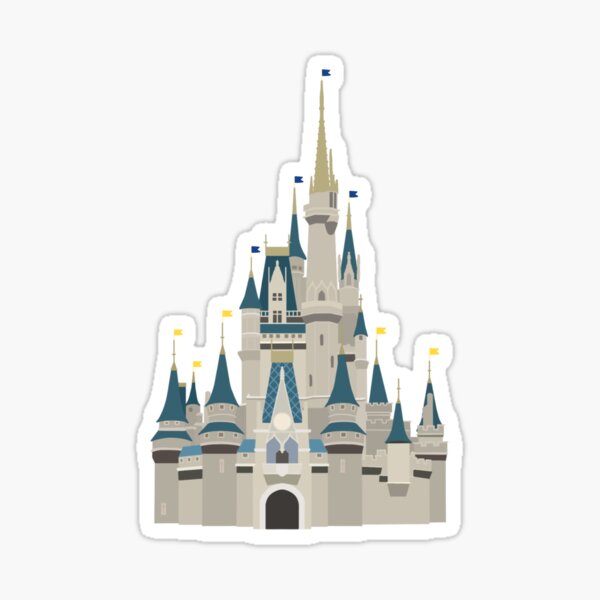 "Magic Kingdom Castle" Sticker by designsbynat3 | Redbubble