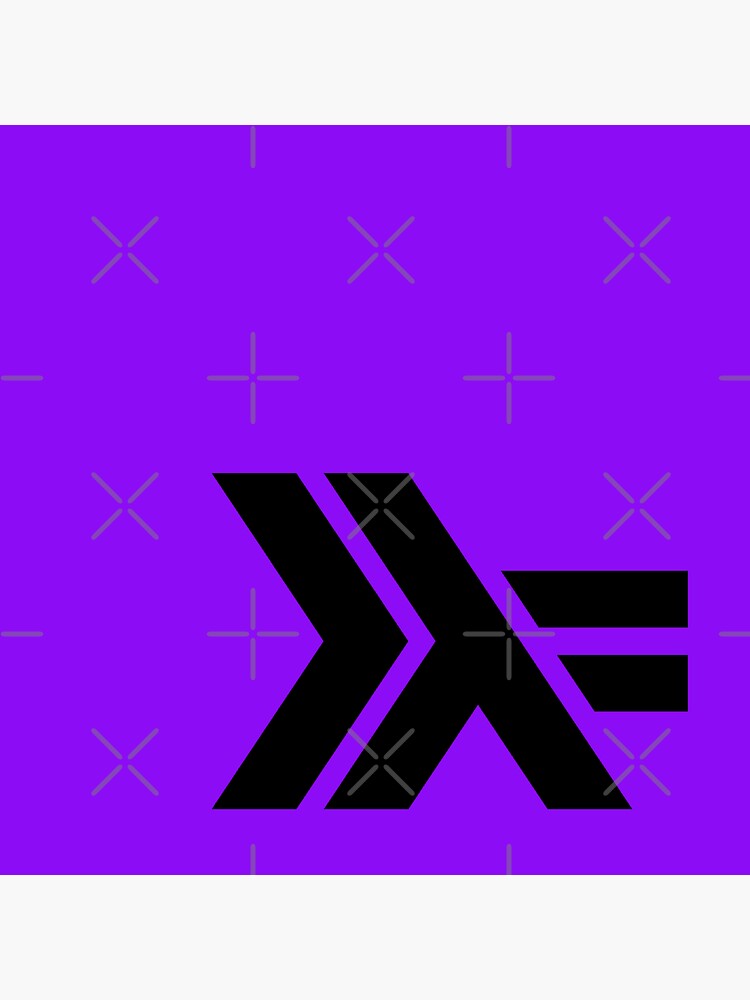 "Haskell JS Like logo Purple" Sticker for Sale by arctide | Redbubble