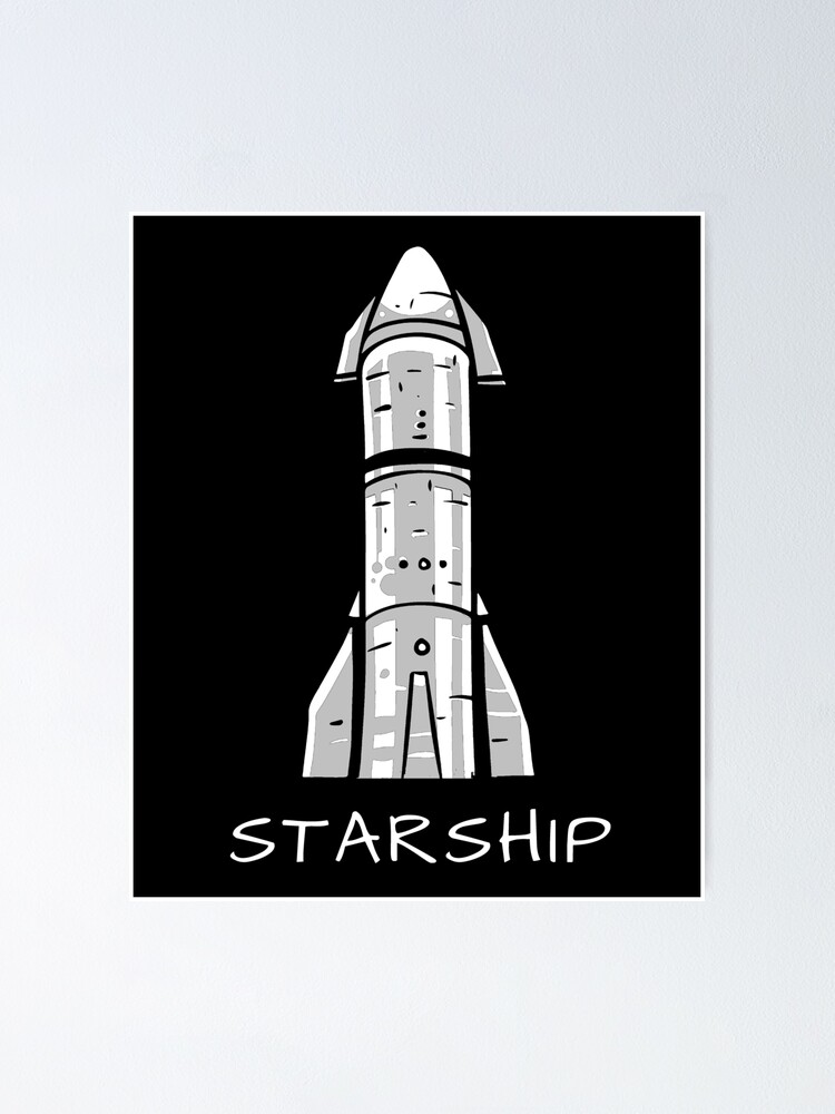 Starship Rocket Drawing