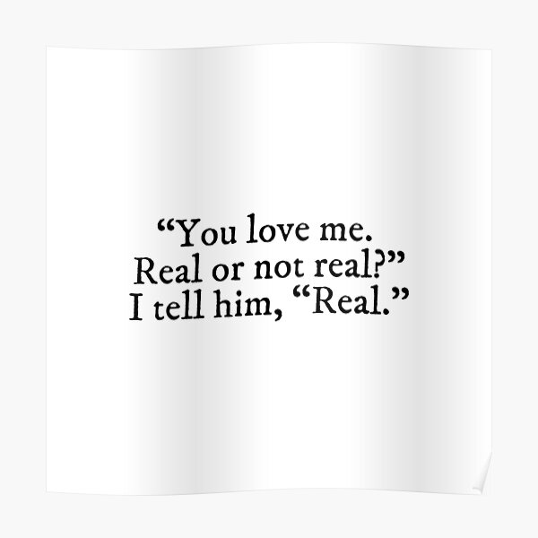"Real or not real? - The Hunger Games Quote" Poster by jazminnjoe ...