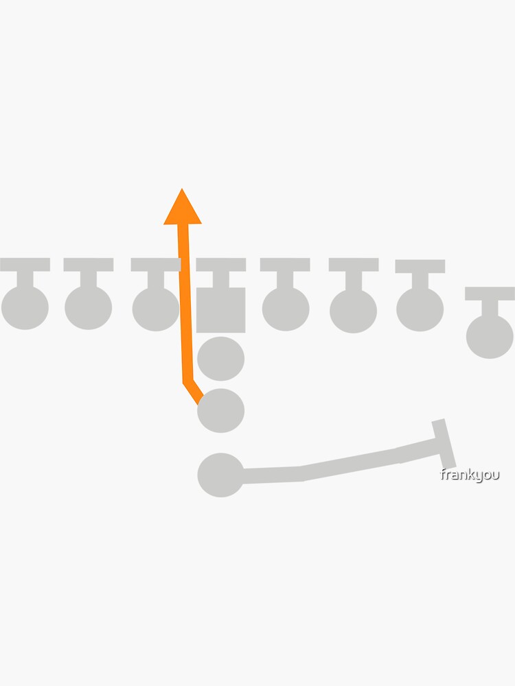 "NCAA Football - Fullback FB Dive" Sticker for Sale by frankyou | Redbubble