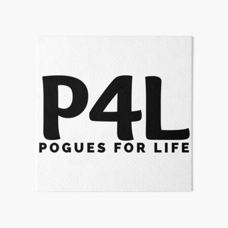 "P4L - pogues for life outer banks " Art Board Print for Sale by ...