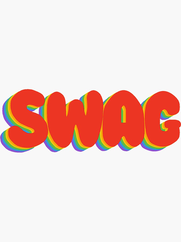 "swag" Sticker by equity-in-edu | Redbubble