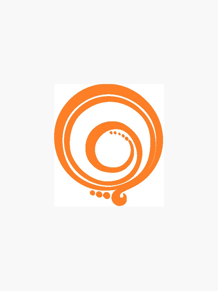 "Orange Symbol of Gratitude" Sticker for Sale by Kathy Leckey | Redbubble