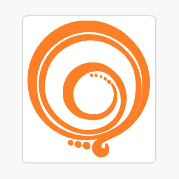 "Orange Symbol of Gratitude" Sticker for Sale by Kathy Leckey | Redbubble