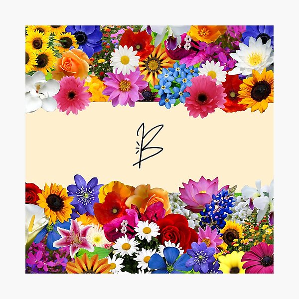 Floral Letter B Photographic Prints | Redbubble