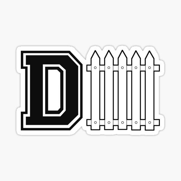 "D Fence" Sticker by cpinteractive | Redbubble