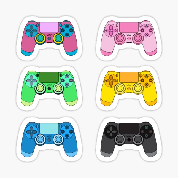 "PS4 Game Controllers Sticker Pack" Sticker for Sale by pinkwinkpop ...