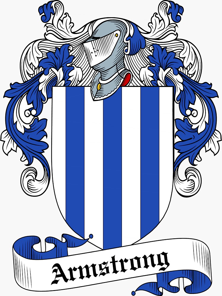 "Armstrong " Sticker for Sale by HaroldHeraldry | Redbubble