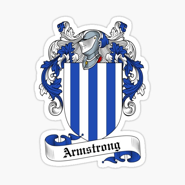 "Armstrong " Sticker for Sale by HaroldHeraldry | Redbubble