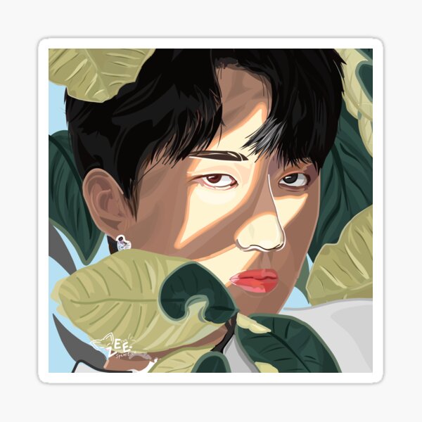 "CHANGBIN Stray Kids Fanart" Sticker for Sale by spearlixie | Redbubble