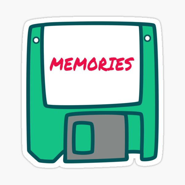 "Old School Diskette Memories" Sticker for Sale by DIDEISHAN | Redbubble