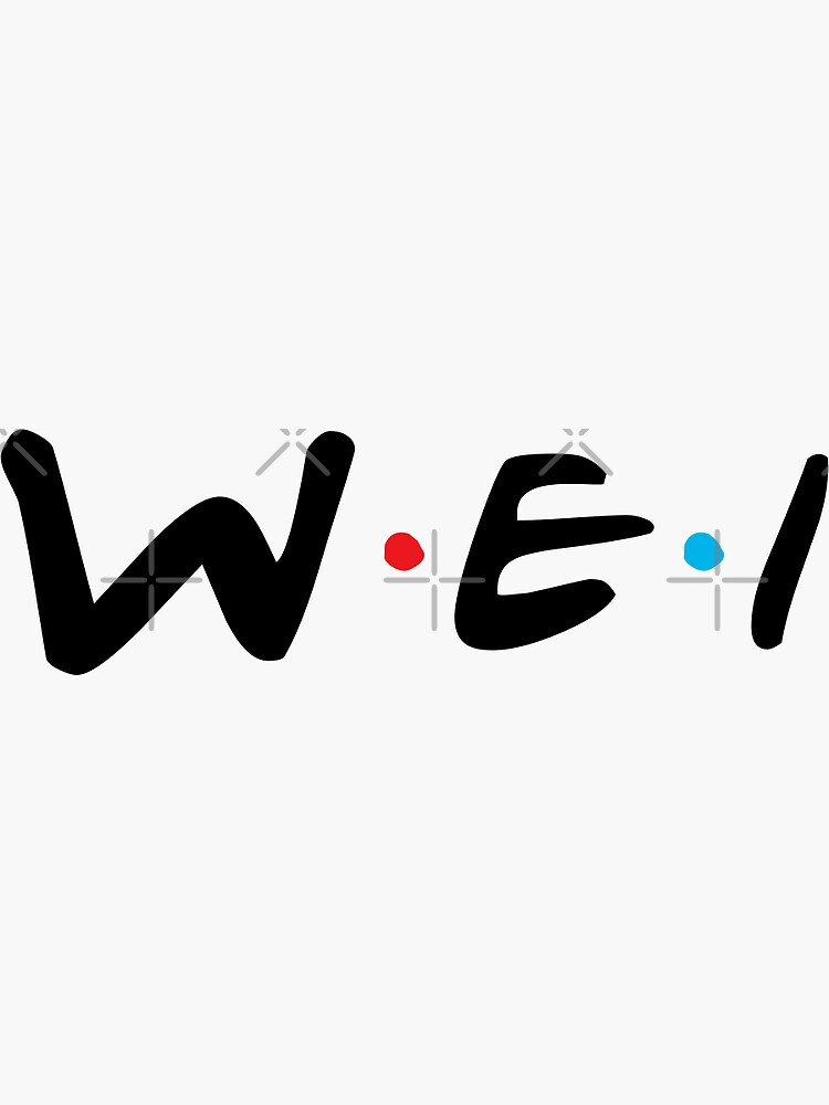 "Wei Name Personalized- Friends MEME" Sticker for Sale by ...
