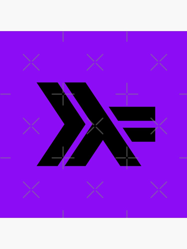 "Purple Haskell Square Centered" Sticker for Sale by arctide | Redbubble