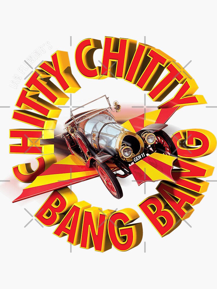 "Chitty Chitty Bang Bang" Sticker for Sale by Pruningsheep | Redbubble