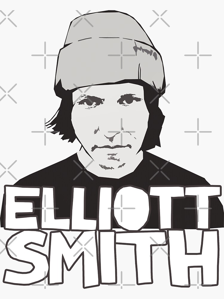 "Elliott Smith" Sticker for Sale by rockandrell | Redbubble