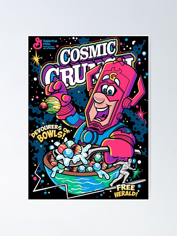 "Cosmic Crunch Cereal " Poster for Sale by edoepke | Redbubble