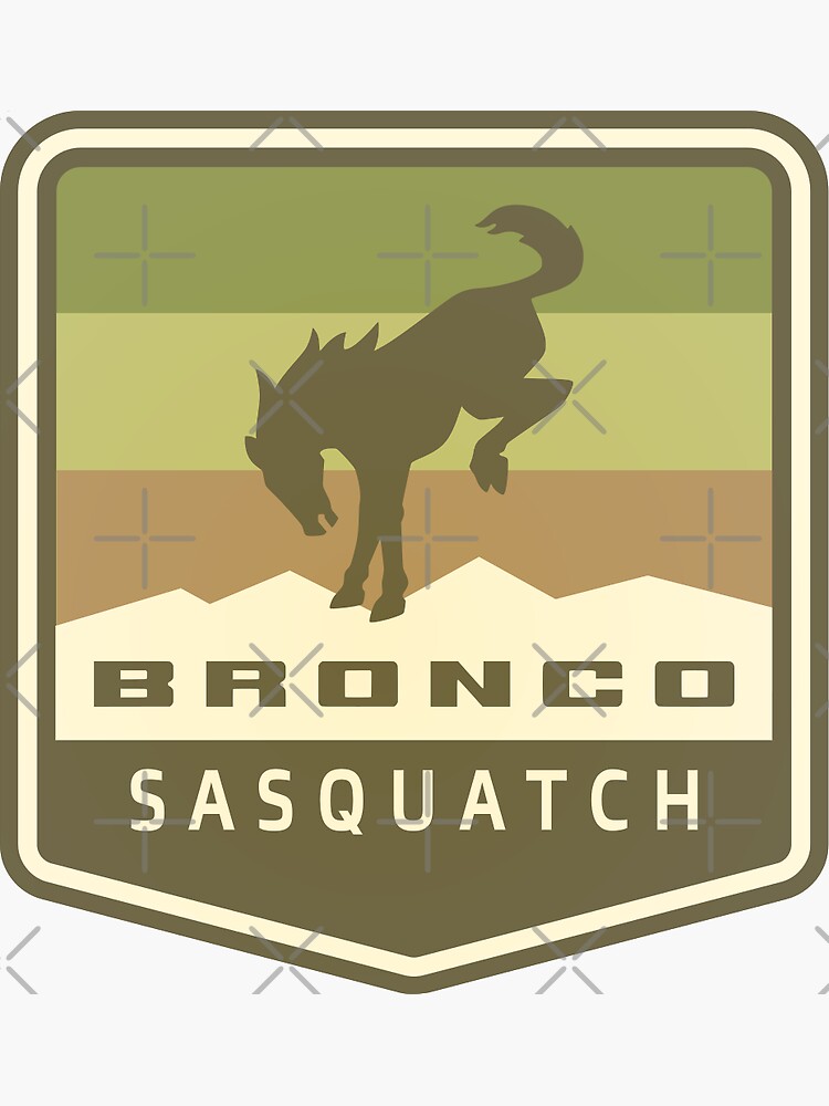 "Ford Bronco | Sasquatch 2021" Sticker for Sale by arkantero | Redbubble
