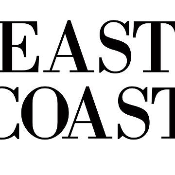 "East Coast" Sticker for Sale by baileymincer | Redbubble