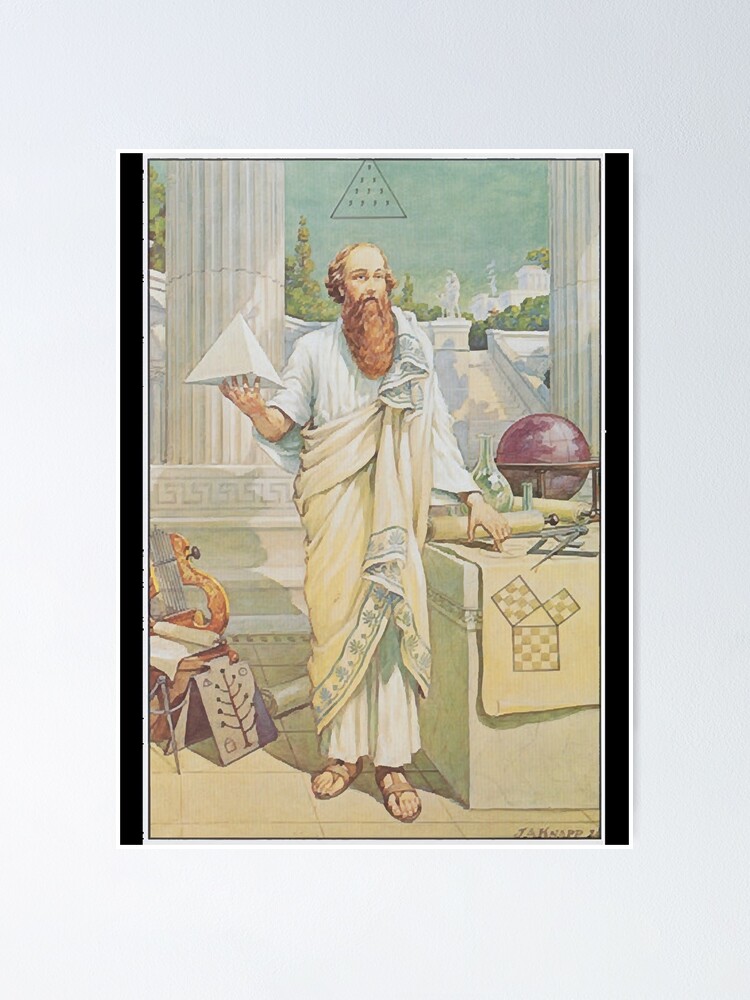 "Pythagoras and the 47th Problem of Euclid " Poster for Sale by ...