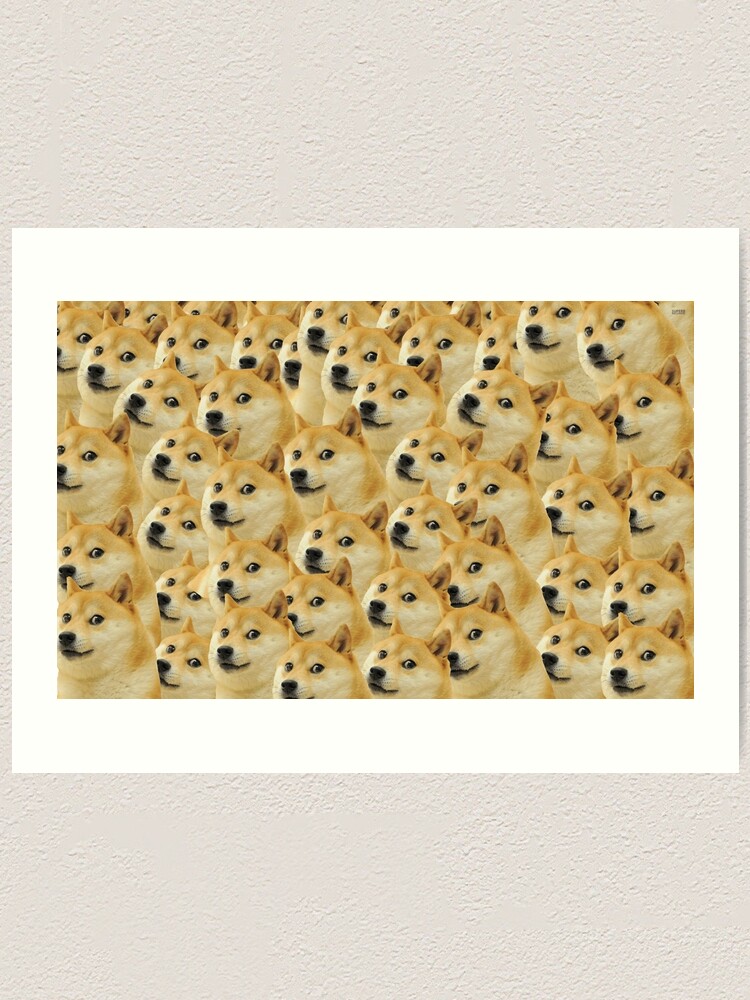 "Doge meme" Art Print for Sale by a-nice-qwerty | Redbubble