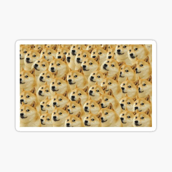 "Doge meme" Sticker by a-nice-qwerty | Redbubble