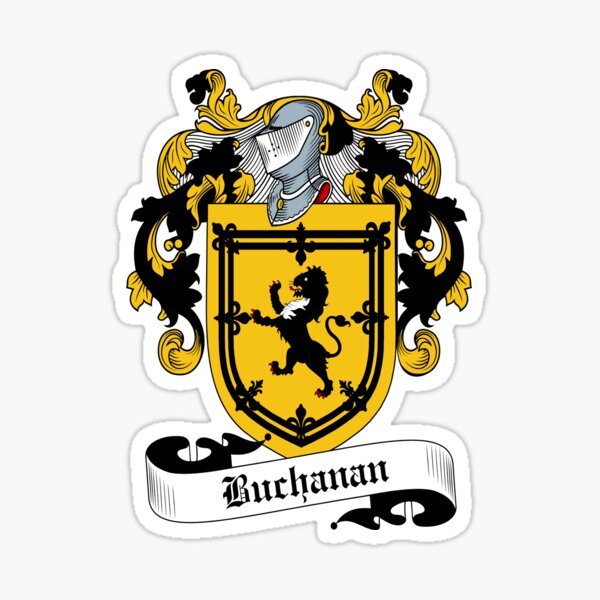 "Buchanan" Sticker for Sale by HaroldHeraldry | Redbubble