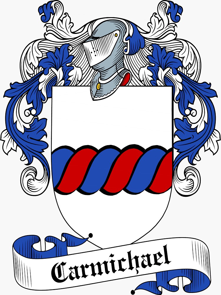 "Carmichael " Sticker by HaroldHeraldry | Redbubble