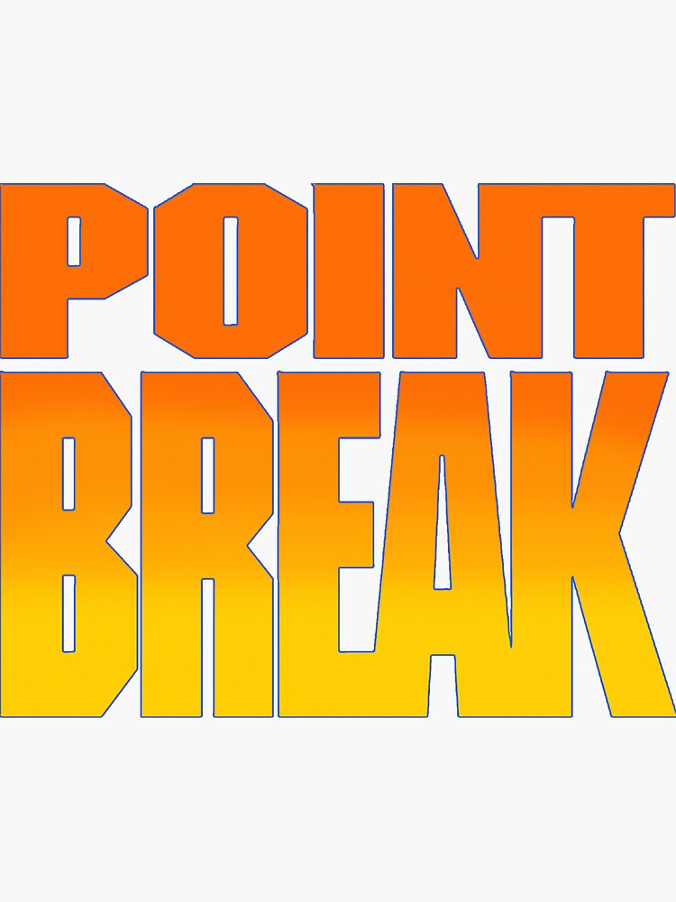 "Point Break Logo" Sticker for Sale by radshirts | Redbubble