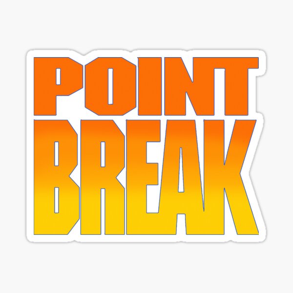 "Point Break Logo" Sticker for Sale by radshirts | Redbubble