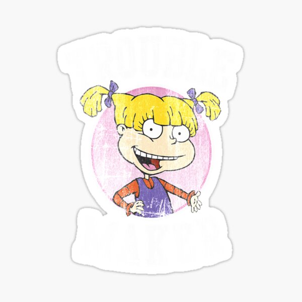 "Rugrats Cartoons Angelica Trouble Maker" Sticker for Sale by ...