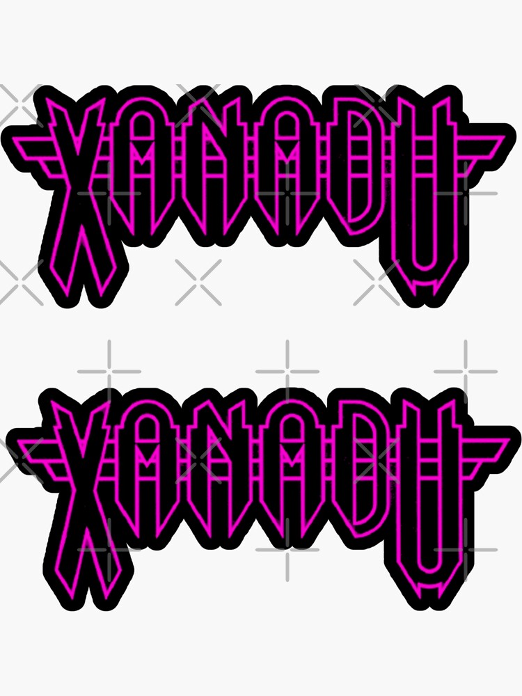 "Xanadu (Transparent) Neon Pink" Sticker for Sale by SidsStyles | Redbubble