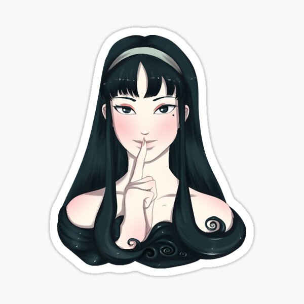 "Tomie " Sticker for Sale by ashyrabramlet | Redbubble