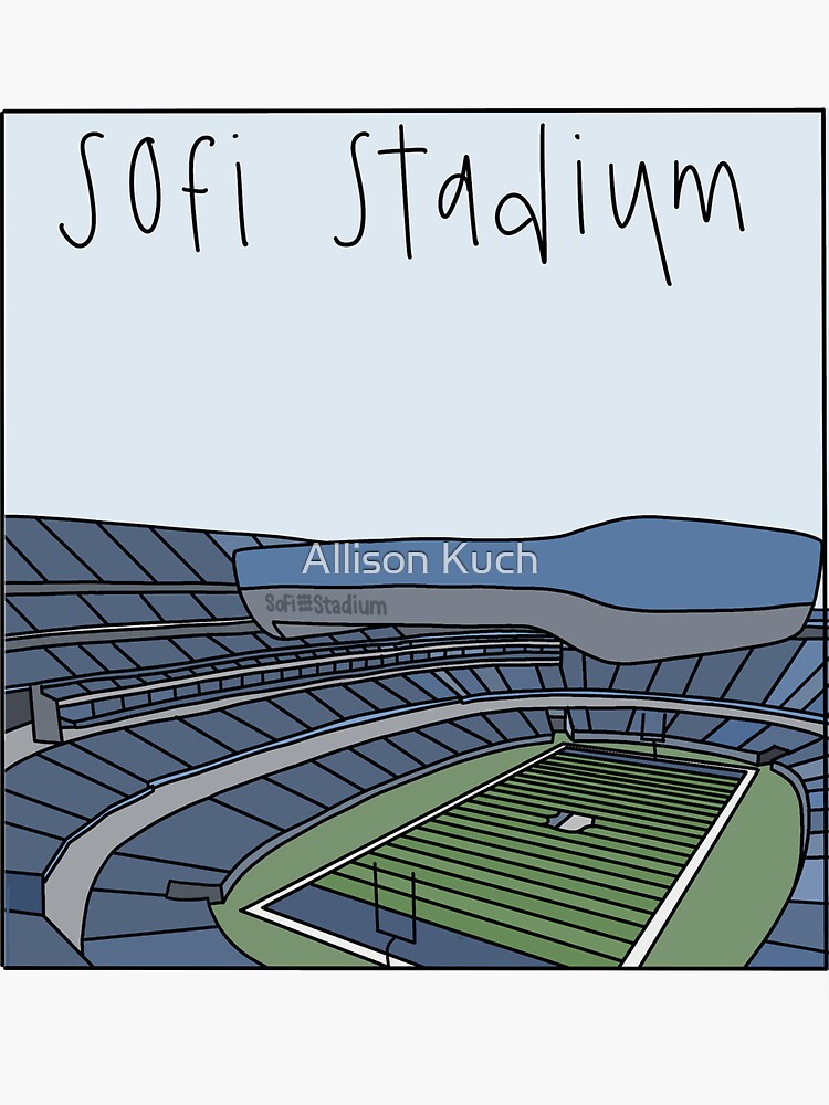 "Sofi Stadium" Sticker for Sale by kucharc5 | Redbubble