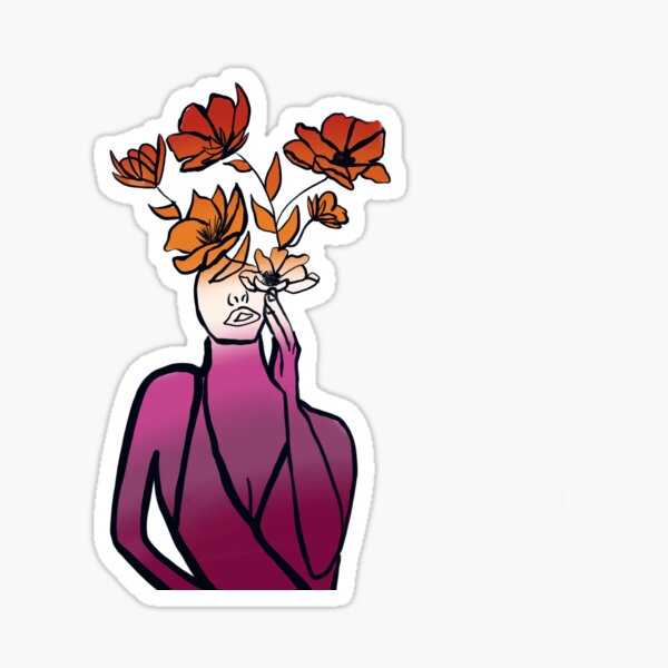 "WLW flower girl" Sticker for Sale by StumpyStickers | Redbubble
