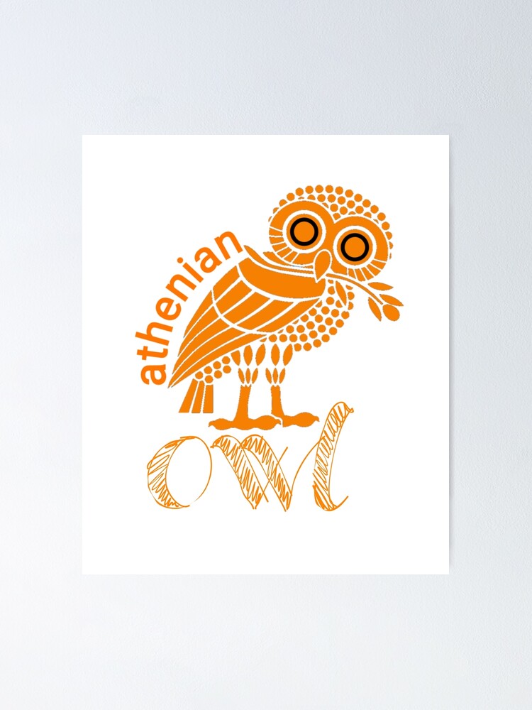 "Athenian owl,athenian,athena,owl,logo,logo owl " Poster for Sale by ...