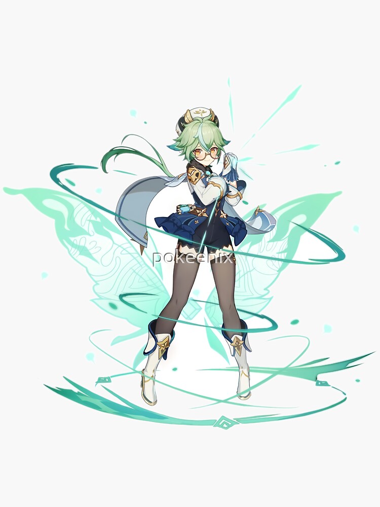 "Genshin Impact Sucrose Sticker " Sticker for Sale by pokeenix | Redbubble