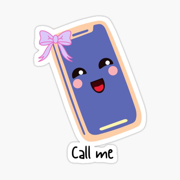 "Call Me" Sticker for Sale by Mikyuu | Redbubble