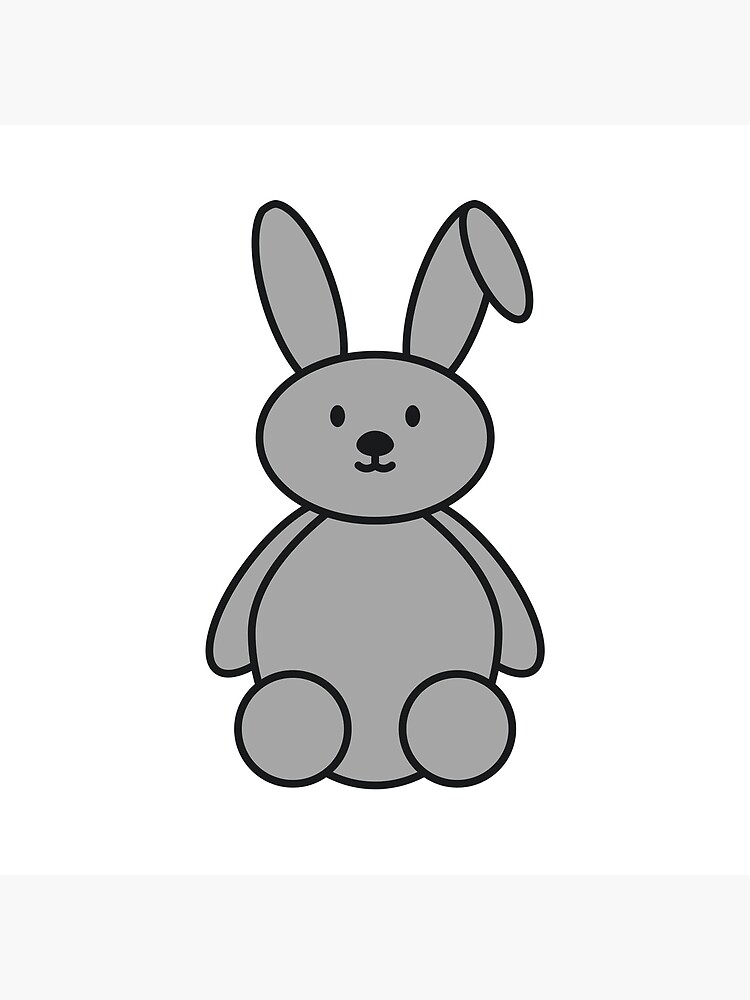 "Rabbit bunny teddy simple cute cartoon" Poster for Sale by NZS7Design ...