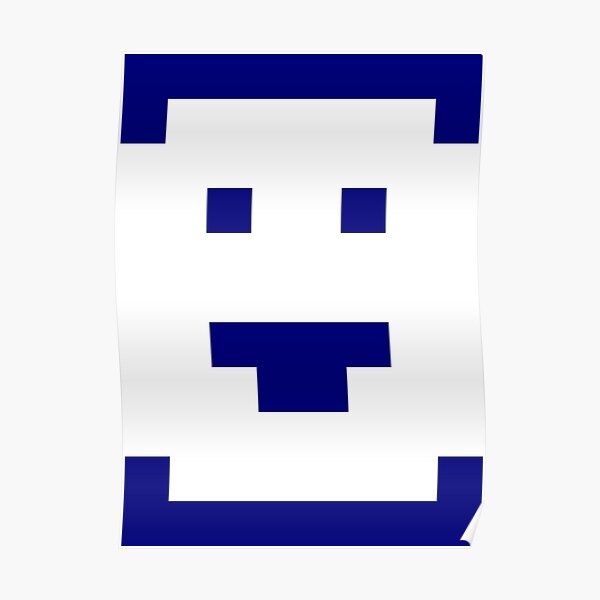 "ZZT ASCII Smiley" Poster for Sale by Hoosteen | Redbubble